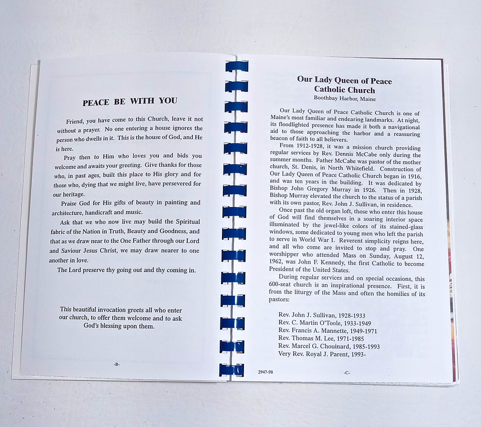 FEEDING OUR FLOCK 70th ANNIVERSARY COOKBOOK LADY QUEEN PEACE CATHOLIC ...