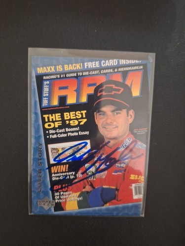 Jeff Gordon Autograph Card | eBay