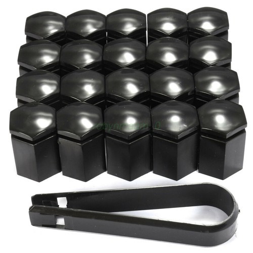 20Pcs 17mm Chrome Alloy Wheel Nut Bolt Covers Caps Key for Vauxhall ...