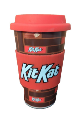 Galerie Kit Kat Coffee Mug, 16 oz, W Lid and Kozie, Chocolate, Gift ...
