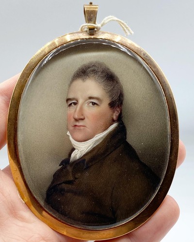 Miniature Portrait of a Gentleman by Andrew Plimer (1763-1837) | eBay