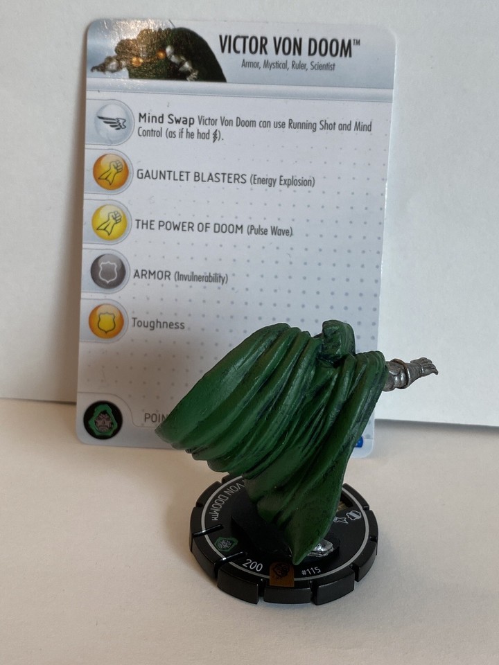 Heroclix Victor Von Doom #115 from Secret Invasion with card | eBay