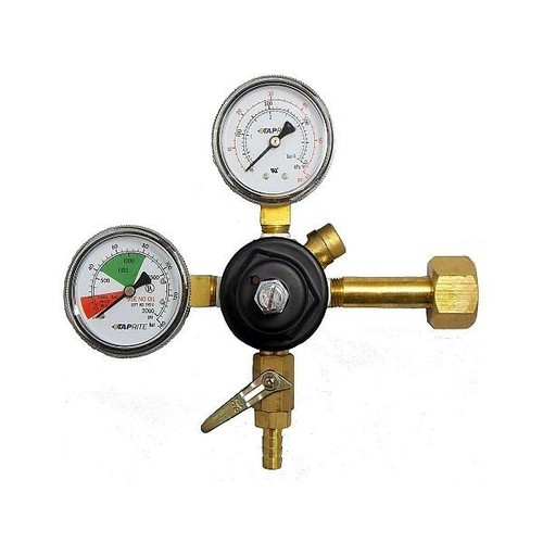 Taprite CO2 Primary Regulator, Dual Gauge with 5/16" Hose Barb - MADE ...