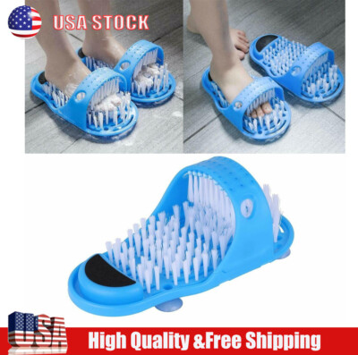 Foot Scrubber Brush Slipper Bath Shower Spa Scrub Easy Cleaner Feet ...