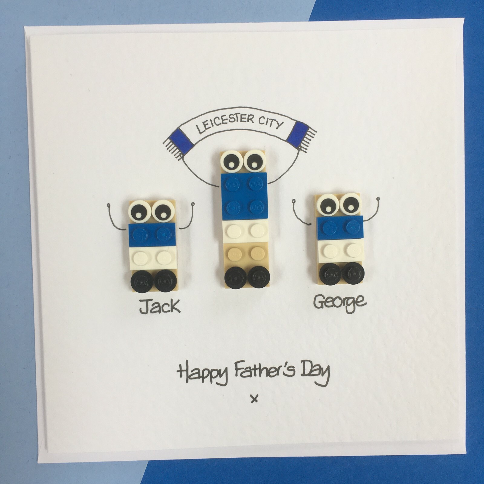 Personalised family any Football team birthday or father's day card ...