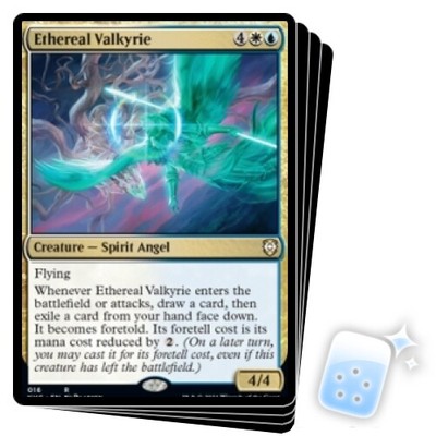 ETHEREAL VALKYRIE X4 Kaldheim: Commander Magic MTG MINT CARD | eBay