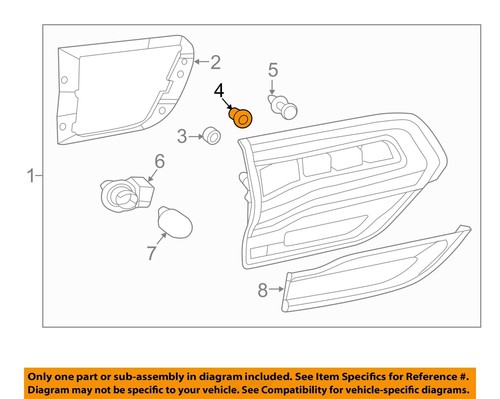 CHRYSLER OEM Liftgate Tailgate-Handle, Outside Nut 6509467AA | eBay