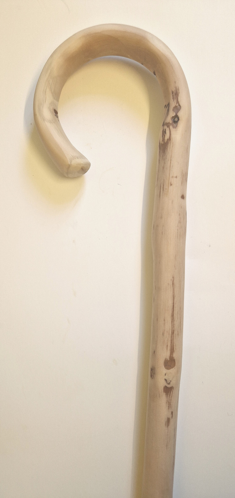 Traditional Chestnut Wooden Walking Stick Crook Handle and Ferrule NHS ...