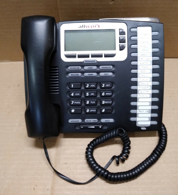 Allworx 9224 24 Programmable Key IP Phone - Black for sale online | eBay