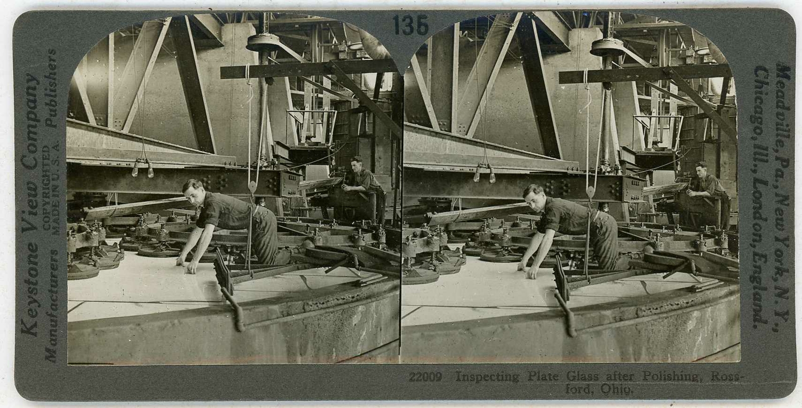 Ohio ~ TOLEDO ROSSFORD ~ Edward Ford Plate Glass Factory Stereoview ...