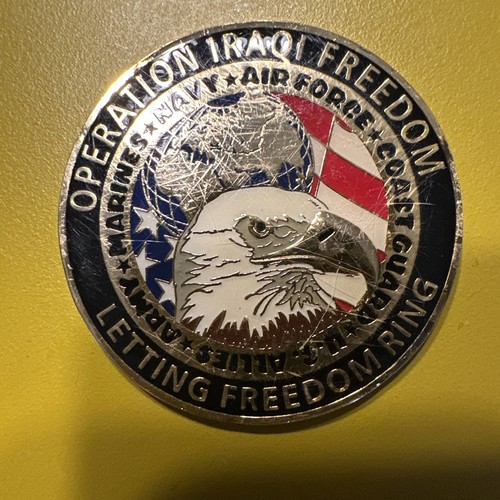 Challenge Coin Budweiser OPERATION IRAQI FREEDOM Letting Freedom Ring ...