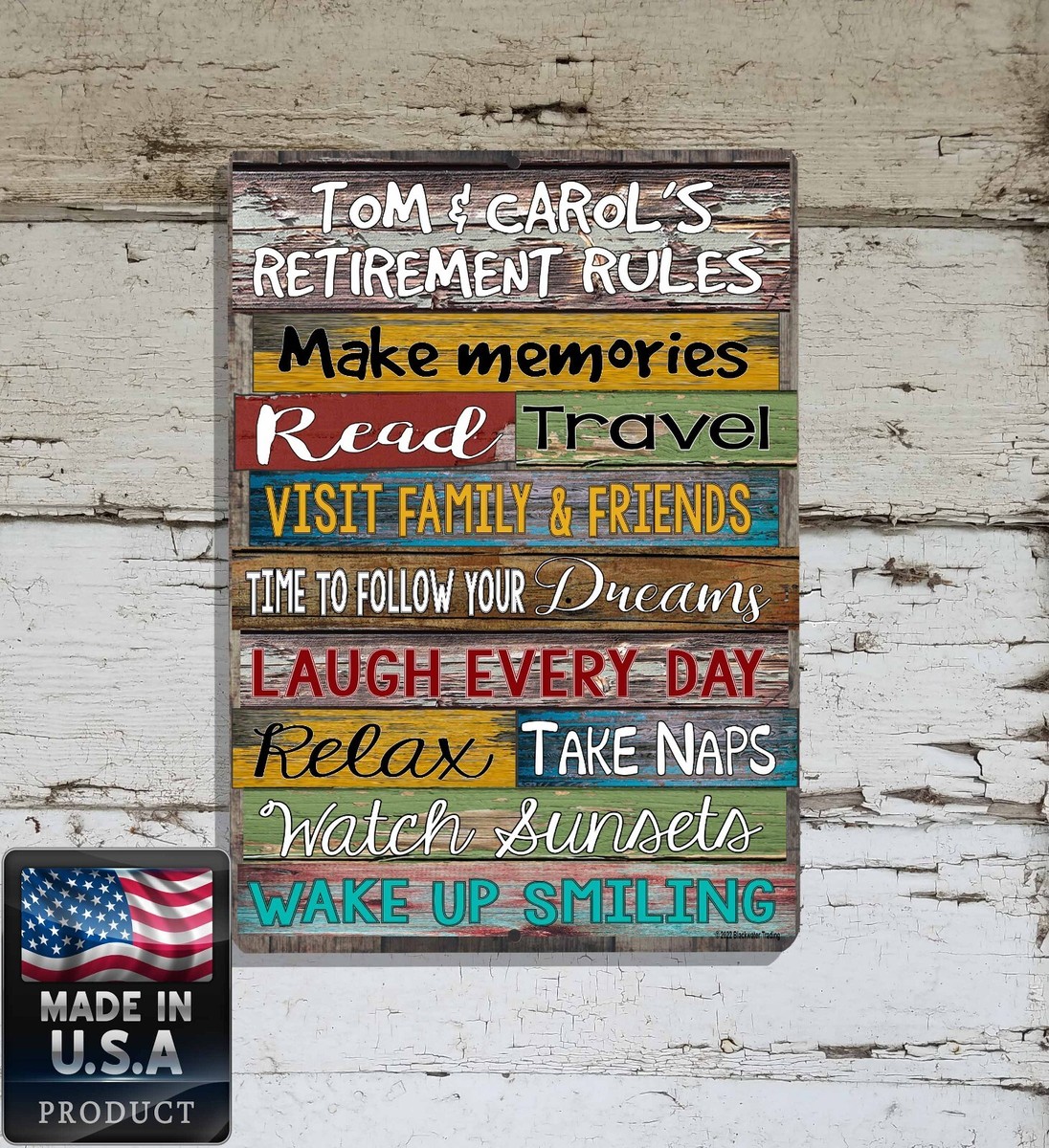 Retirement Memory Sign