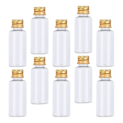 10 Pieces Clear Liquid Sample Vial Reusable Transparent Vial Container ...
