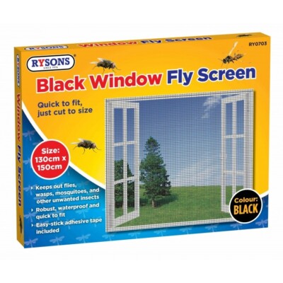 Large Black Window Screen Mesh Net Bug MOSQUITO Fly Insect Moth Door ...
