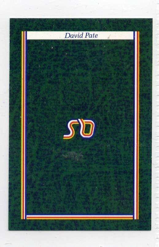 (Jh461-100) RARE,Trade Card Booster of David Pate,Tennis 1986 MINT | eBay