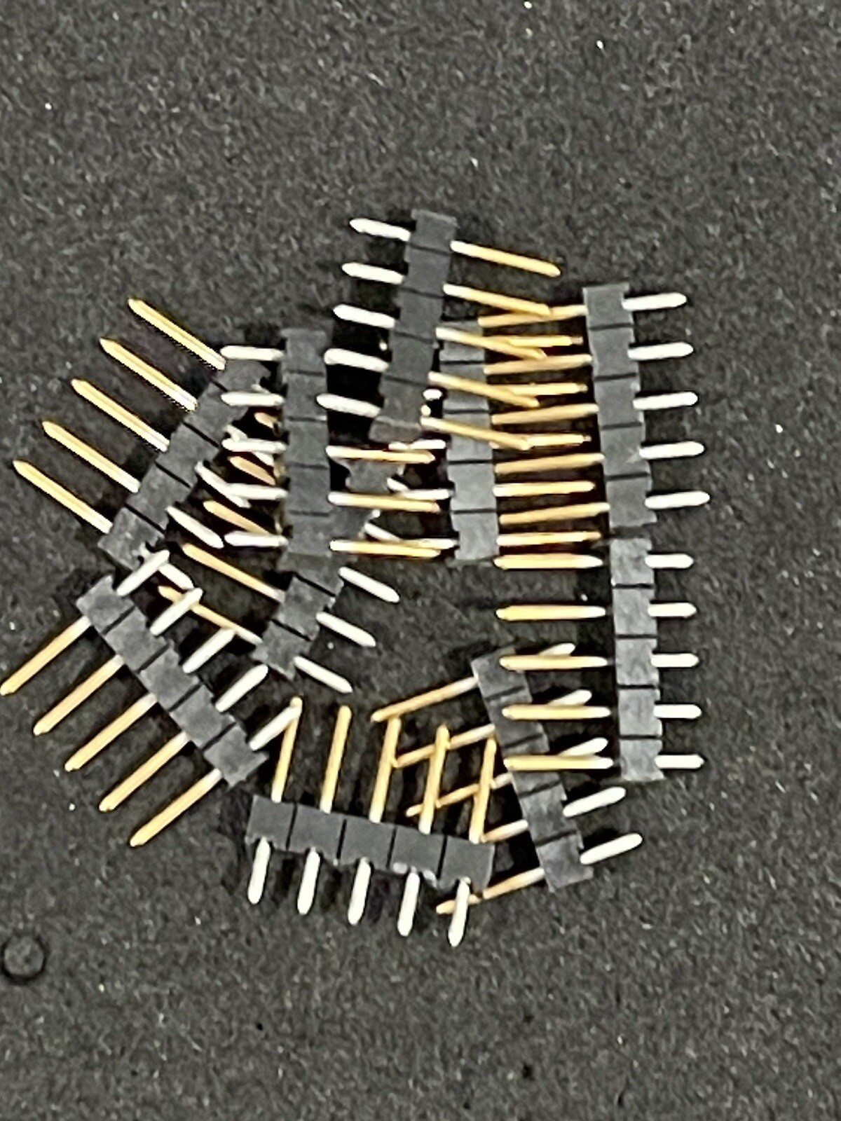 102885-5 5-PIN MODIT HEADER SRST B/A .100CL GOLD DIPPED AMP/TYCO (LOT ...