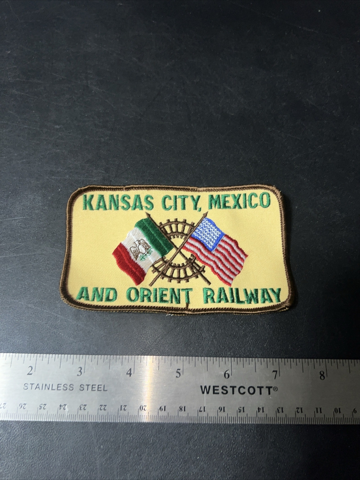 Vintage Unused Railroad Patch Lg Kansas City Mexico & Orient | eBay