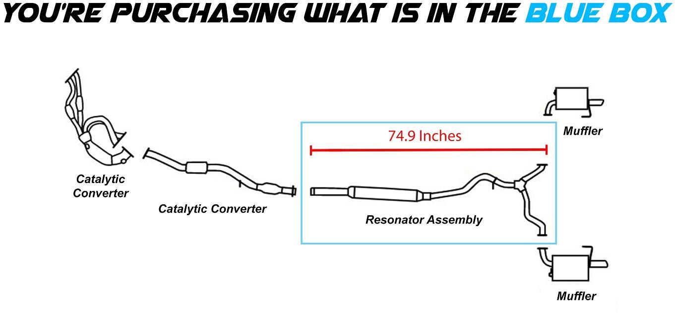 Direct Fit Resonator Assembly fits: 2006-2009 Subaru Legacy 2.5L | eBay