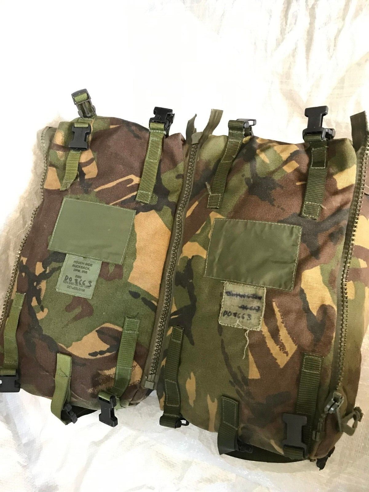 British Army Rocket Pouches Side Pouch 10L DPM Bergen Backpack Military ...
