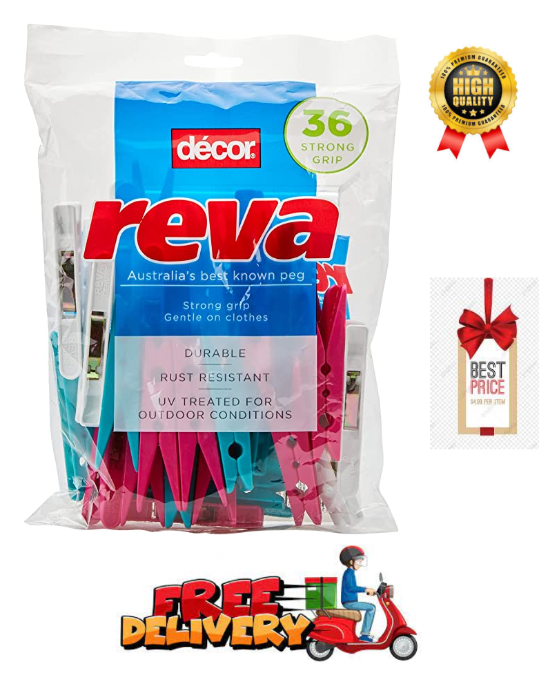Decor Reva Assorted Clothes Pegs 36 Piece Free And Fast Shipping AU | eBay