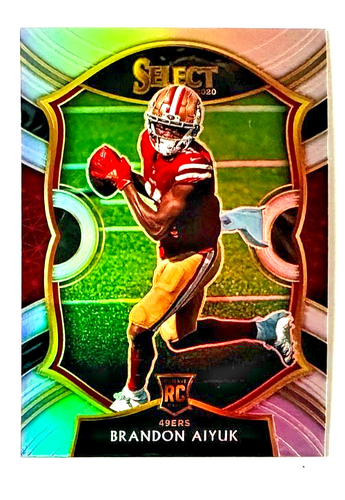 2020 Panini Select Brandon Aiyuk SILVER Prizm RC #66 Concourse 49ers ...