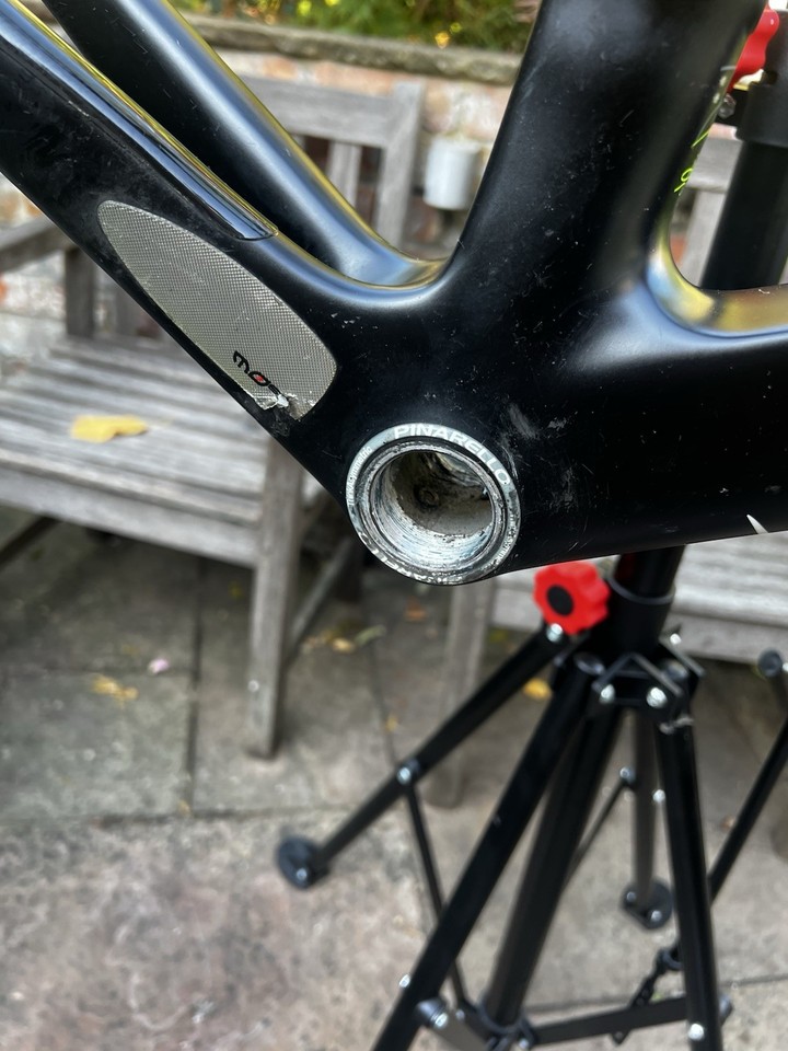 Pinarello Dogma F8 frame, size 56cm, black with yellow detail - DAMAGED ...