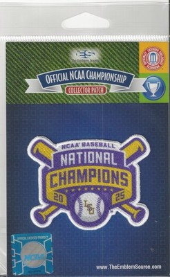 2025 LSU College Baseball World Series Champions Patch Iron On Official ...