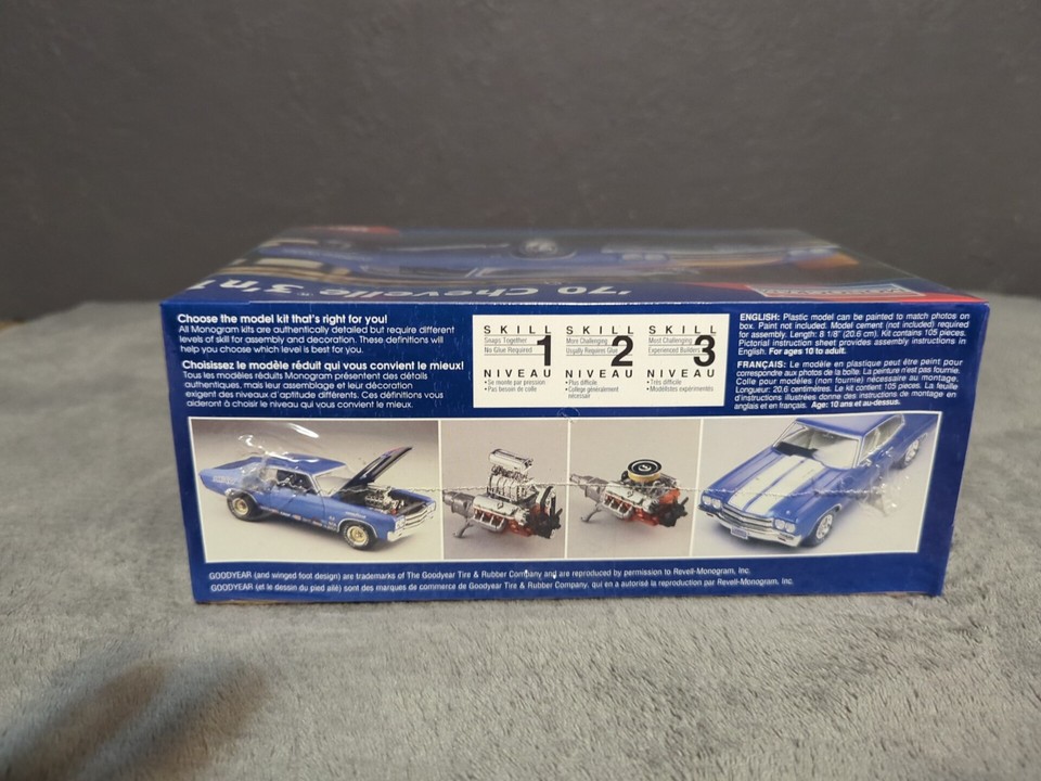 Revell Monogram’70 Chevelle 3'n 1 Heavy Chevy 1:24 Factory Sealed!...T ...