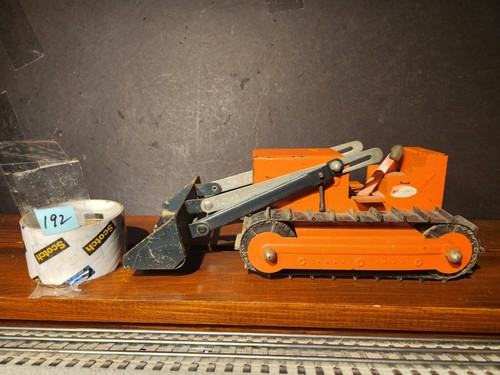 ORANGE Structo Bulldozer Dozer Bucket Loader Steel Orange | eBay