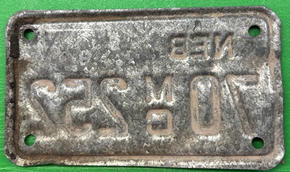 1995 Nebraska Motorcycle License Plate 70MC252 | eBay