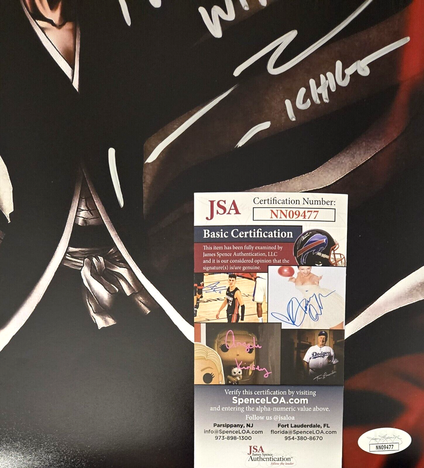 Johnny Yong Bosch Signed Ichigo Photo Bleach Autograph Anime 11x14 JSA ...