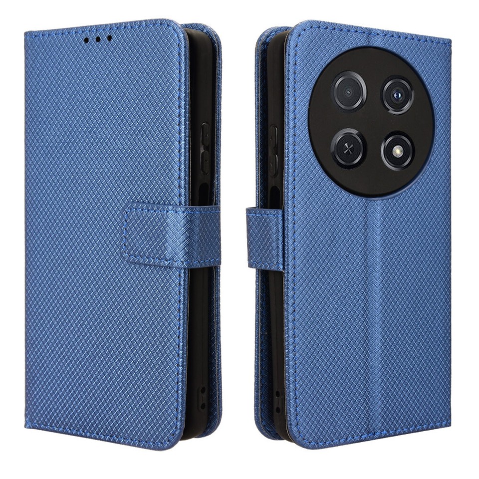 For Huawei nova 12i, Luxury Shockproof Matte Cover Flip Leather Wallet ...