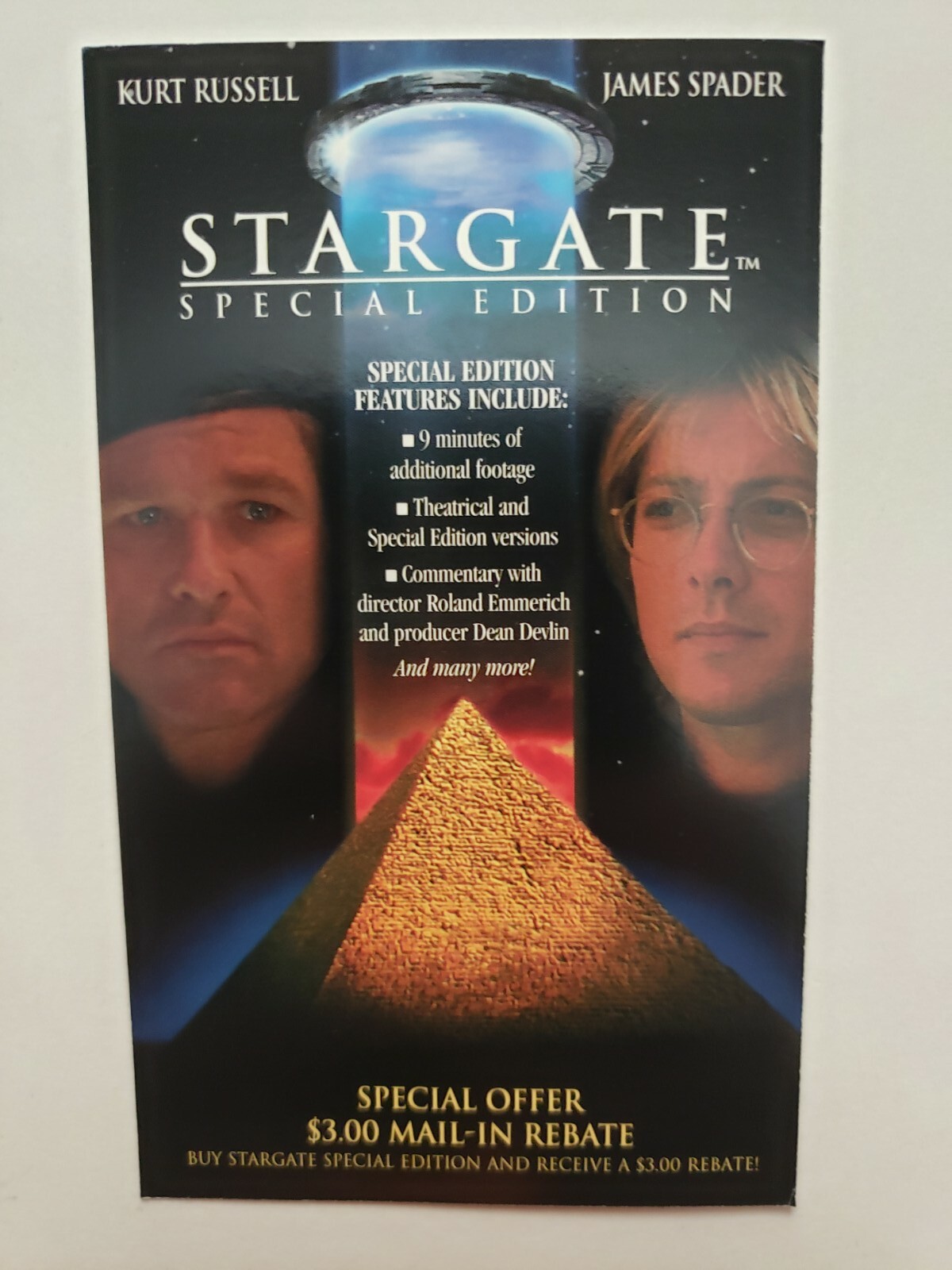 Stargate (DVD, 1997) labeled as "Promotional Use Only" Kurt Russell ...