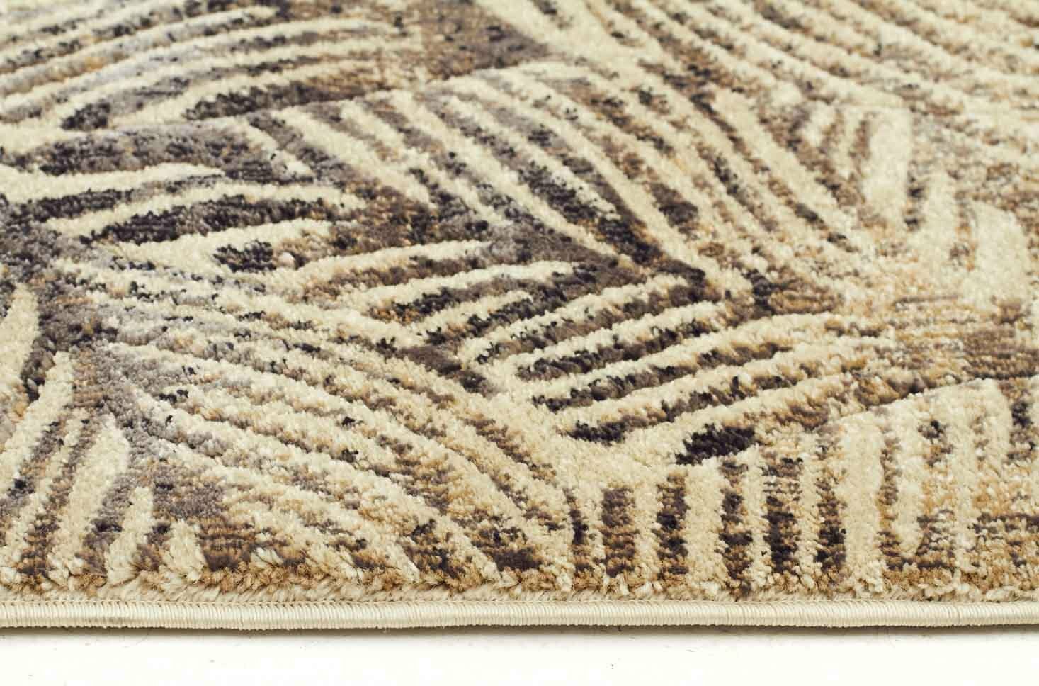 COAST BEIGE BROWN GREY PALM LEAVES DESIGNER MODERN FLOOR RUG 200x290cm ...