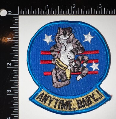 Cold War USN US Navy F-14D Tomcat Anytime Baby ! Patch | eBay