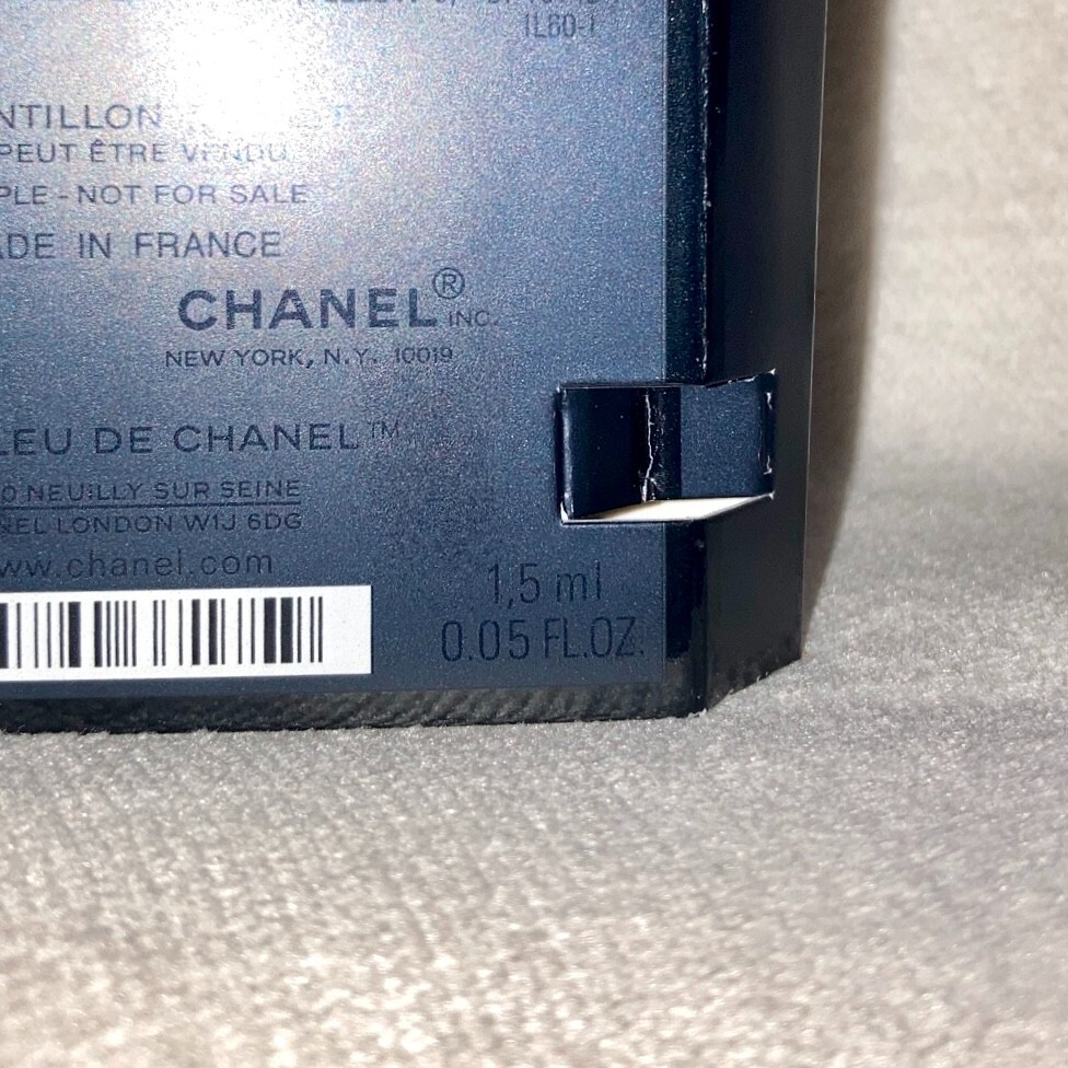 Chanel Bleu De Chanel PARFUM Pour Homme Men's Sample Spray .05oz, 1.5ml ...
