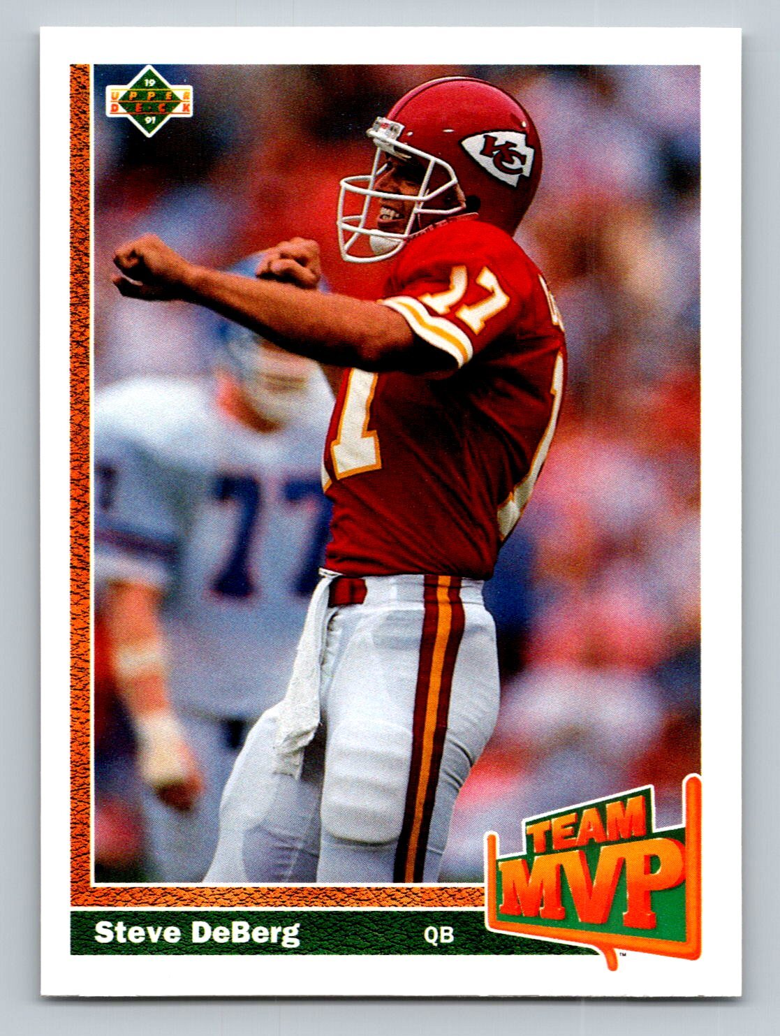 1991 Upper Deck #462 Steve DeBerg TM Kansas City Chiefs | eBay