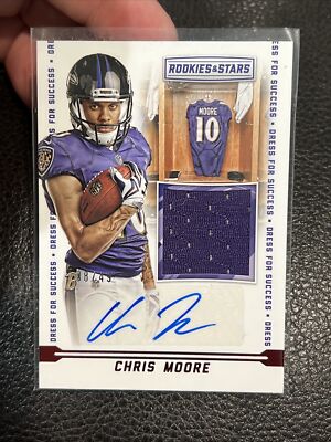 2016 Panini Rookies & Stars Dress For Success /49 Chris Moore Rookie ...