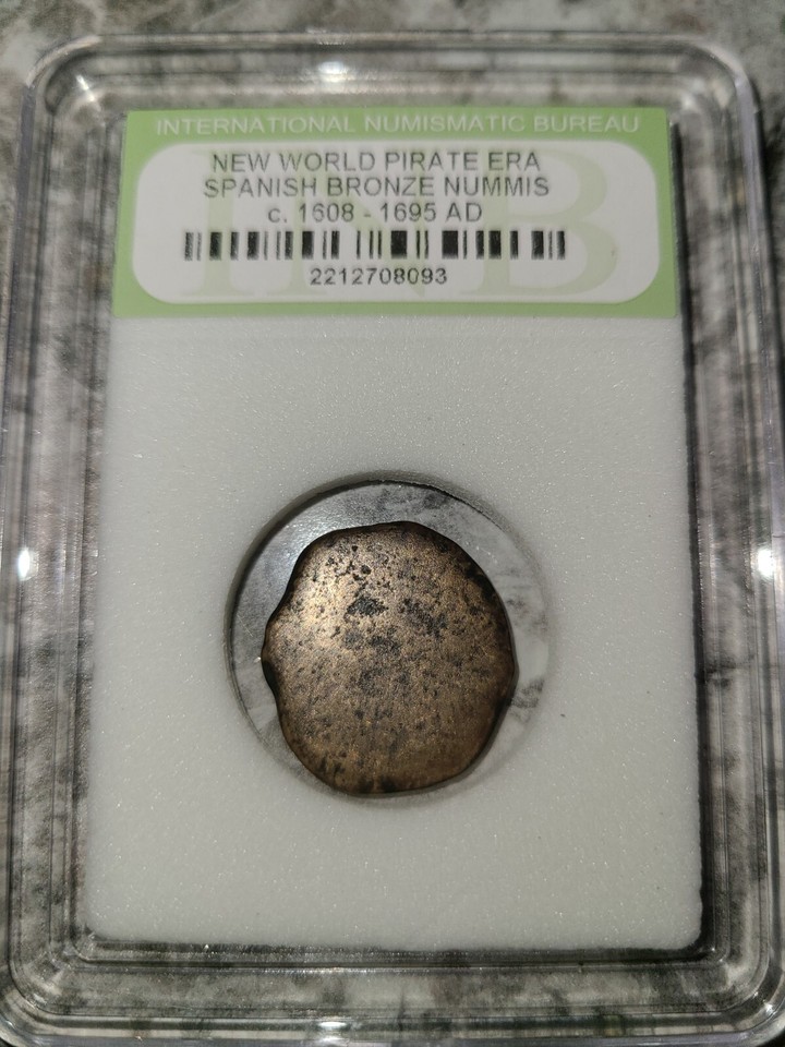 New World Pirate Era Spanish Bronze Nummis Coin 1608-1695 AD | eBay