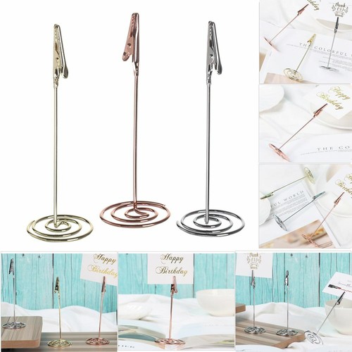 Paper Clamp Place Card Photos Clips Clamps Stand Table Numbers Holder ...