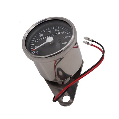 Universal Motorcycle Speedo Chrome Max 160 MPH 60:2240RPM Mechanical ...