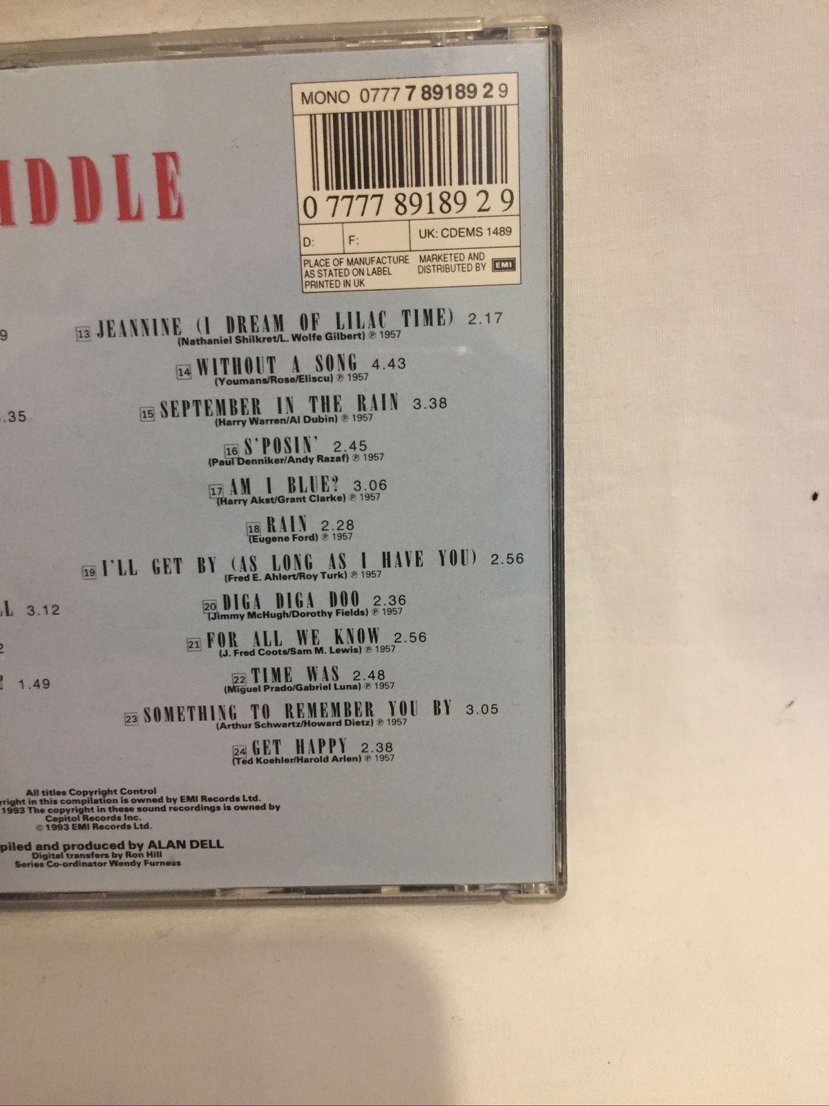NELSON RIDDLE THE BEST OF THE CAPITOL YEARS 1993 CD ALBUM | eBay