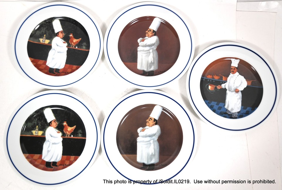 NEW 10-PC GUY BUFFET Williams-Sonoma THE CHEF SERIES SALAD PLATES 7-7/8 ...