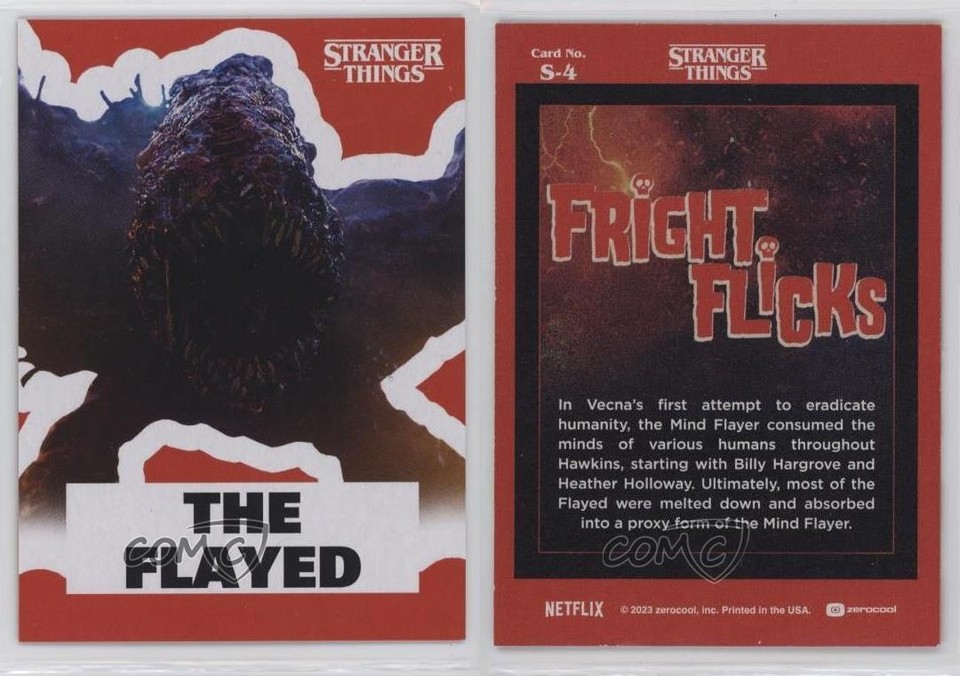 2023 Zerocool Stranger Things Fright Flicks Throwback The Flayed #S-4 ...
