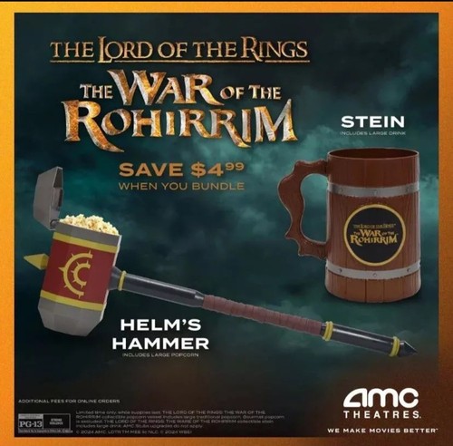 The Lord Of The Rings: The War Of The Rohirrim AMC Popcorn Bucket & Cup ...