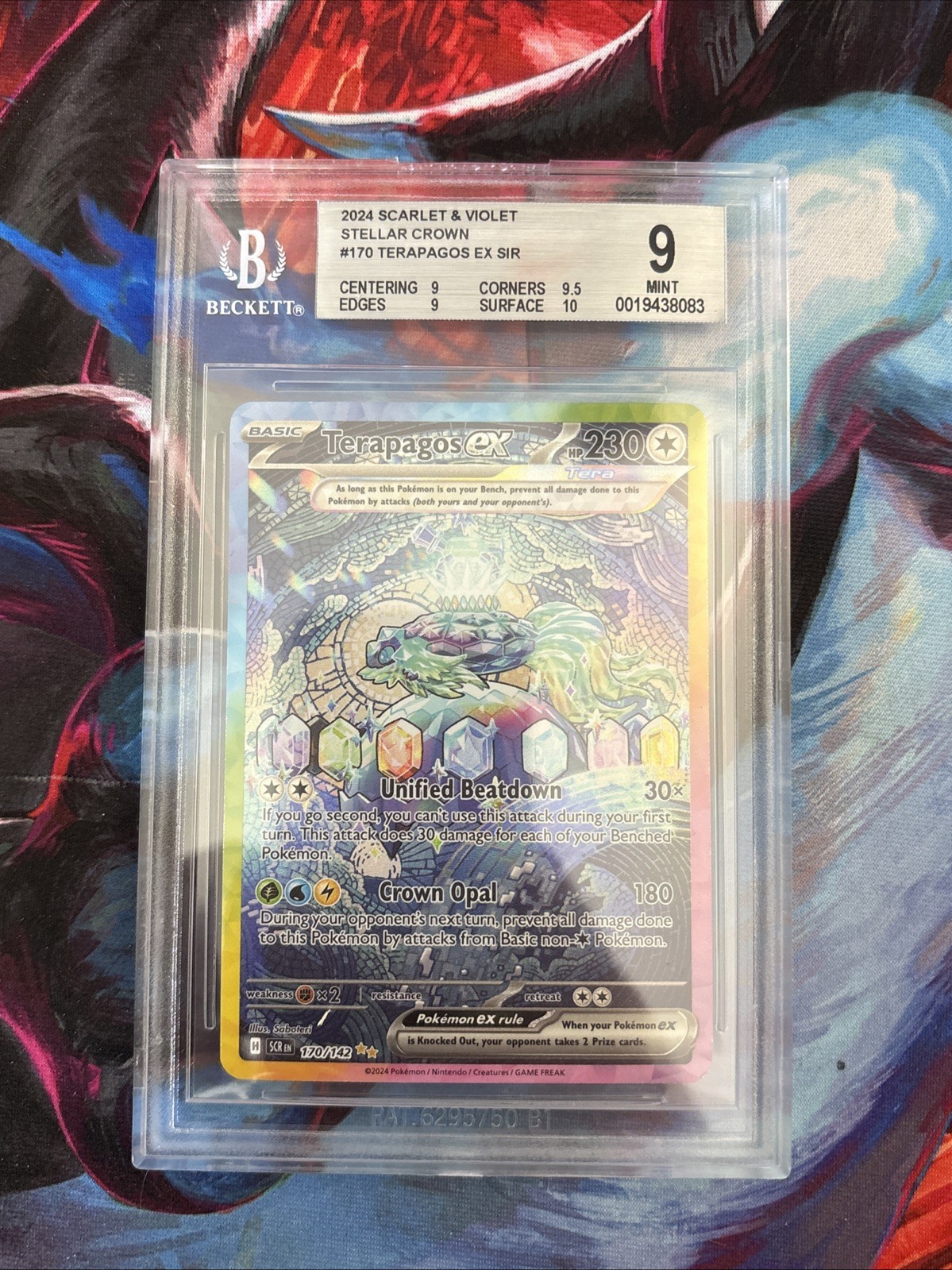Pokémon Terapagos Ex SIR Steller Crown Bgs 9 Mint | eBay