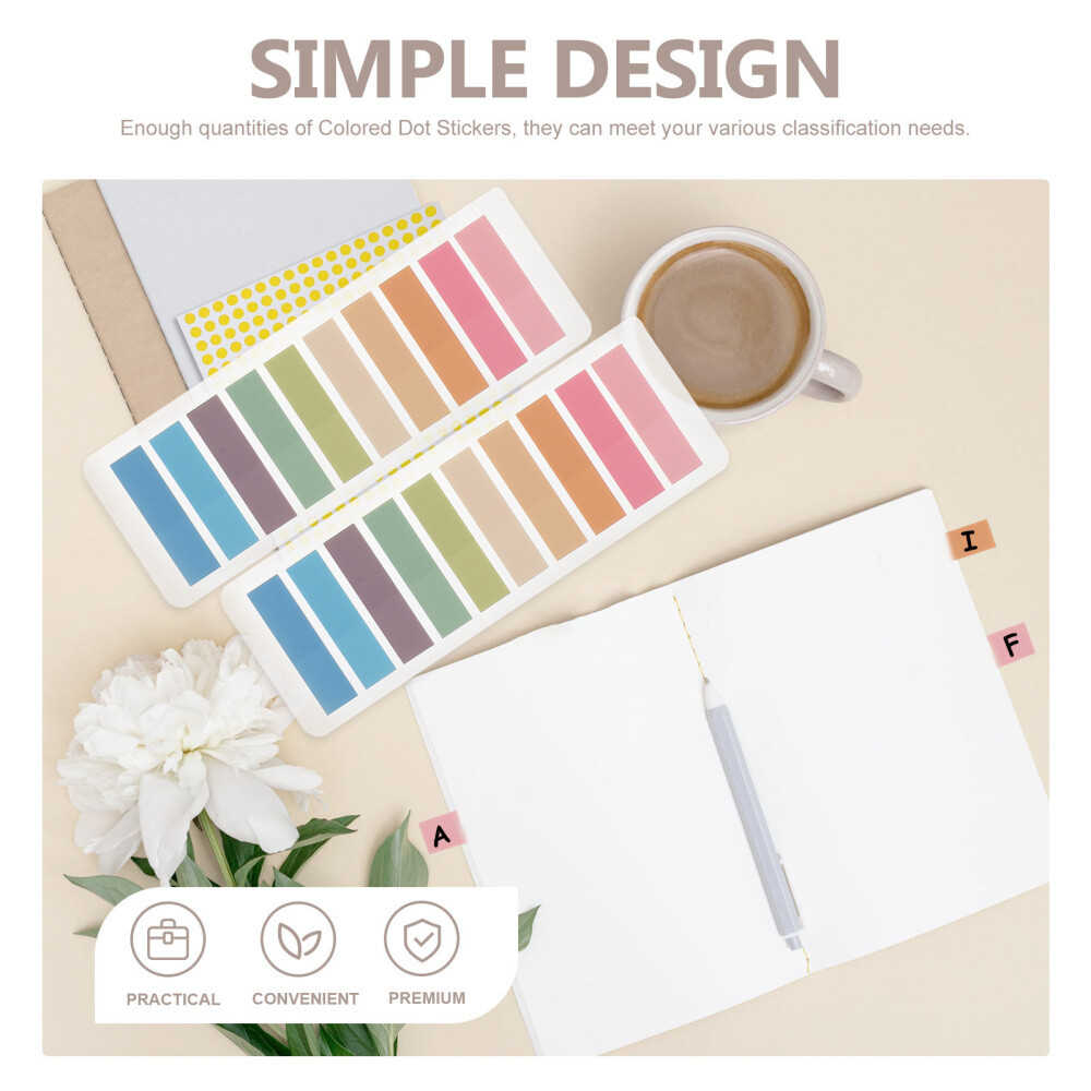 1200 Pcs Annotation Tabs Sticky Bookmarks Highlighter Strips Soft | eBay