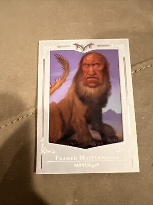 2024 Upper Deck Masterpieces Monsters Manticore Silver Frame /49 | eBay