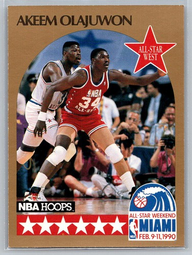 # 23 Akeem Olajuwon Houston Rockets 1990-91 Hoops | eBay