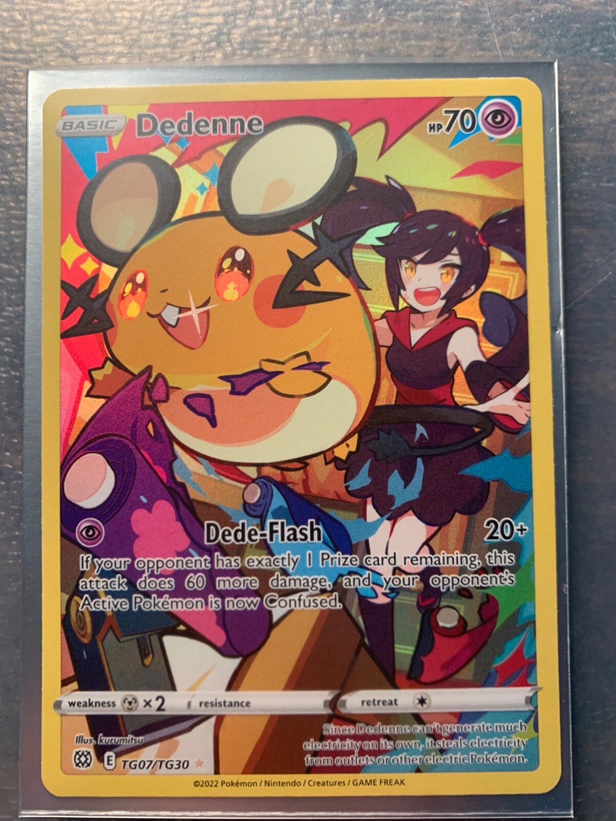 Pokemon TCG Brilliant Stars Dedenne Alt Art Character Rare TG07/TG30 NM ...